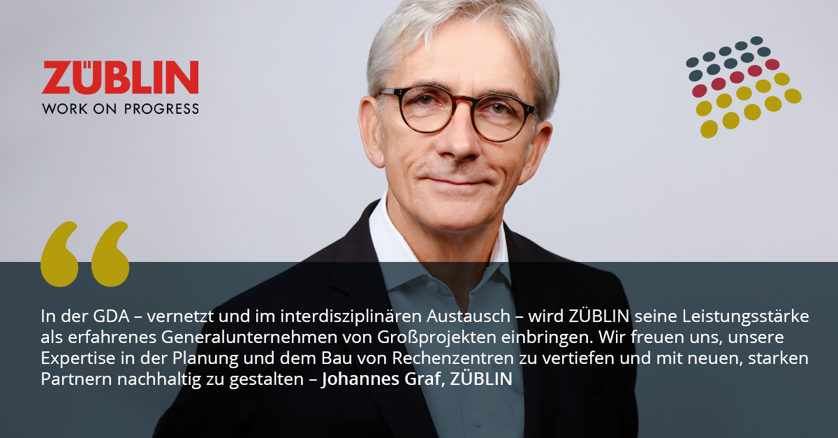 ZÜBLIN ist neuer Premium Partner der GDA | German Datacenter Association