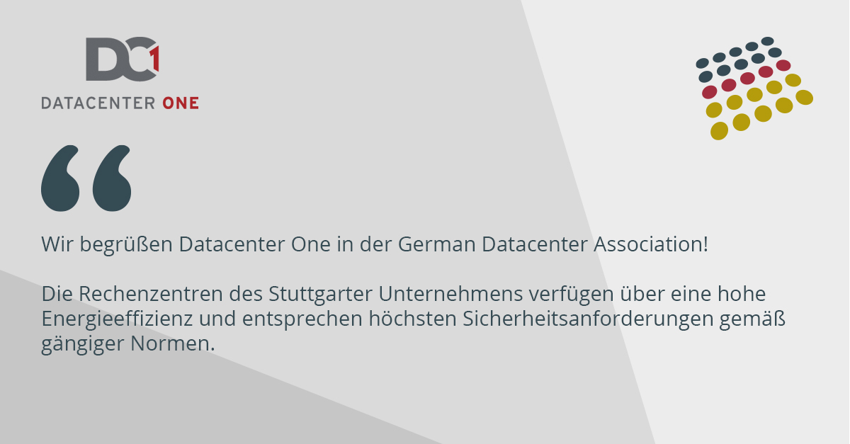 Datacenter One becomes part of GDA | German Datacenter Association