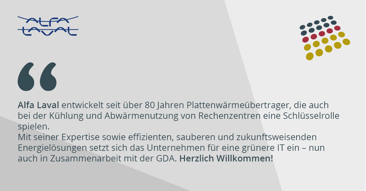 Alfa Laval wird Mitglied der GDA | German Datacenter Association
